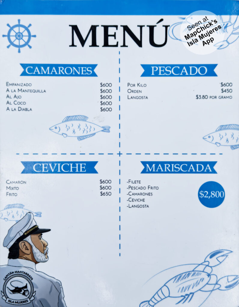 Capitan Mantarraya - Mapchick's Isla Mujeres